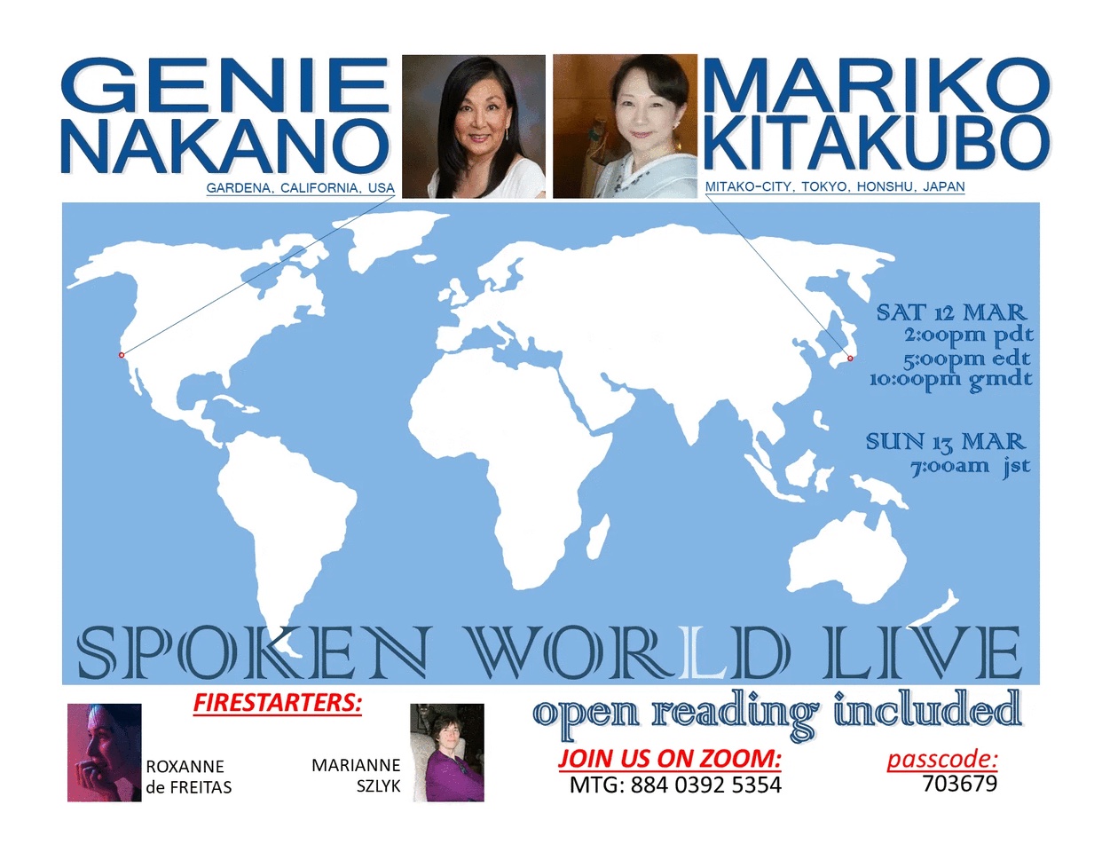 Today Spoken World Live…. – Genie Nakano